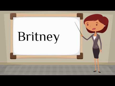 How do you say 'Britney' in Spanish?