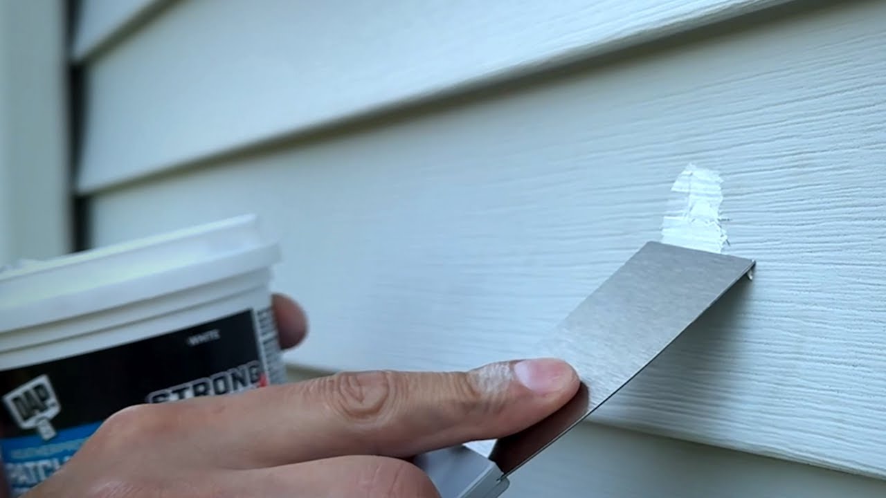 Using Patching Compound To Repair Siding Cracks 