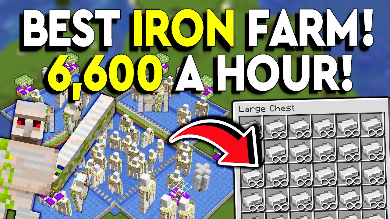 BEST NEW INFINITE IRON FARM 1.21! Minecraft Tutorial In 0 SECOND ...