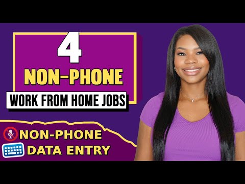 4 Non-Phone Work From Home Jobs | Remote WFH Data Entry Jobs