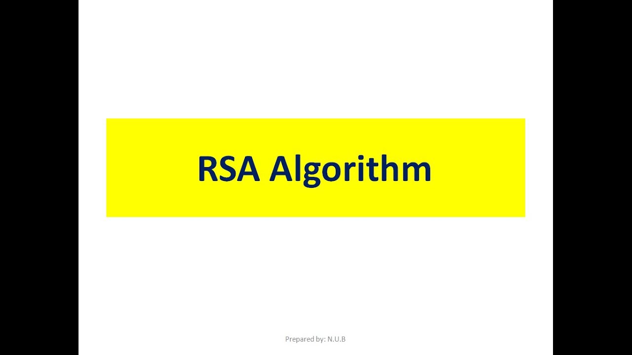 RSA Algorithm