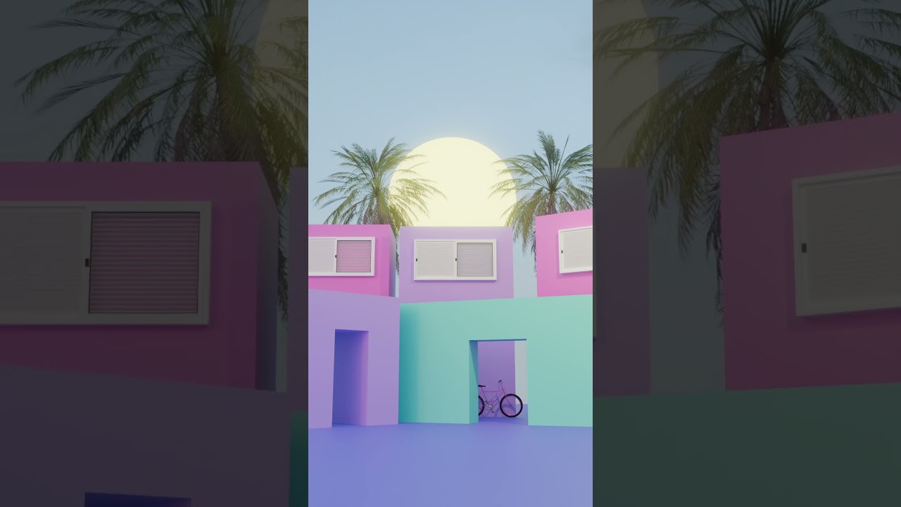 Pastel vibes  #animationart #3danimation #blender