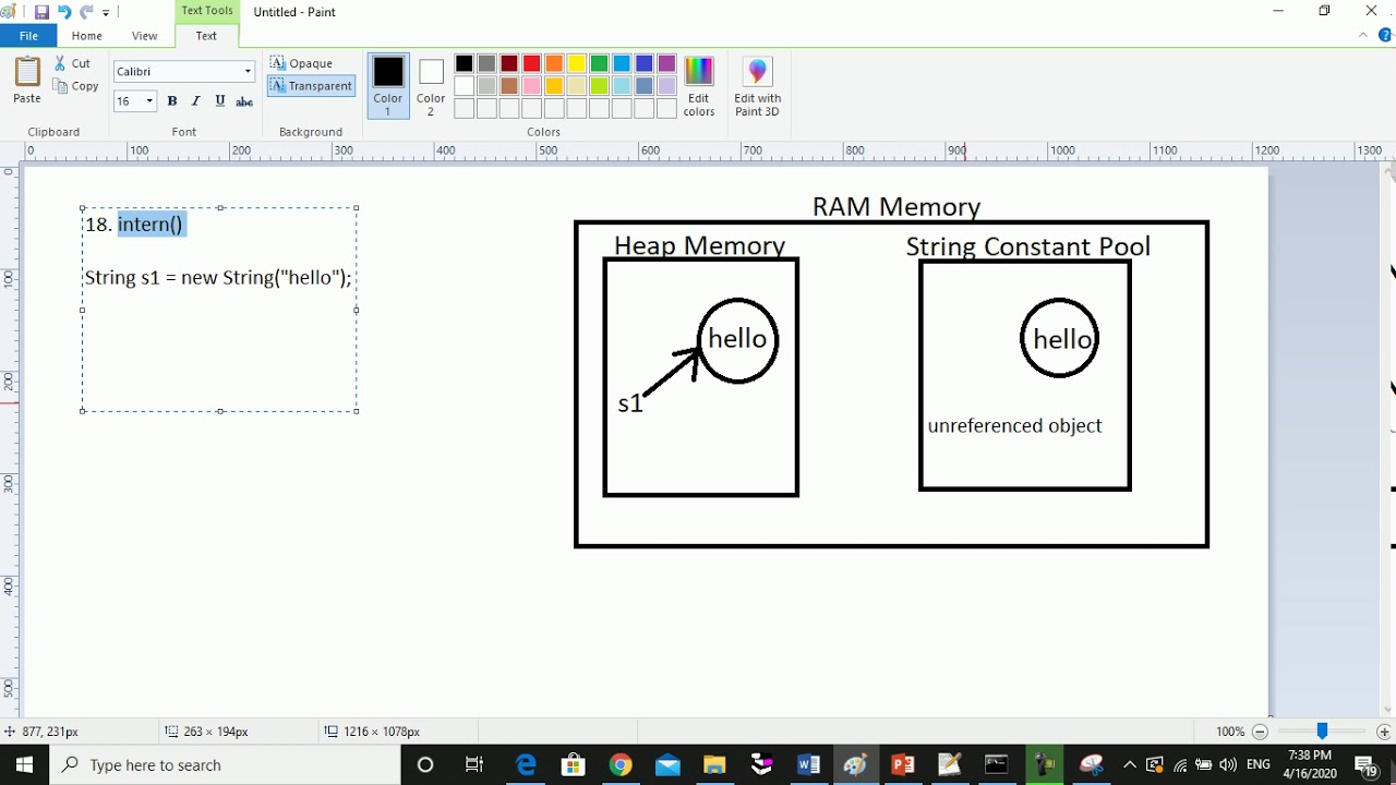 String intern Method 083