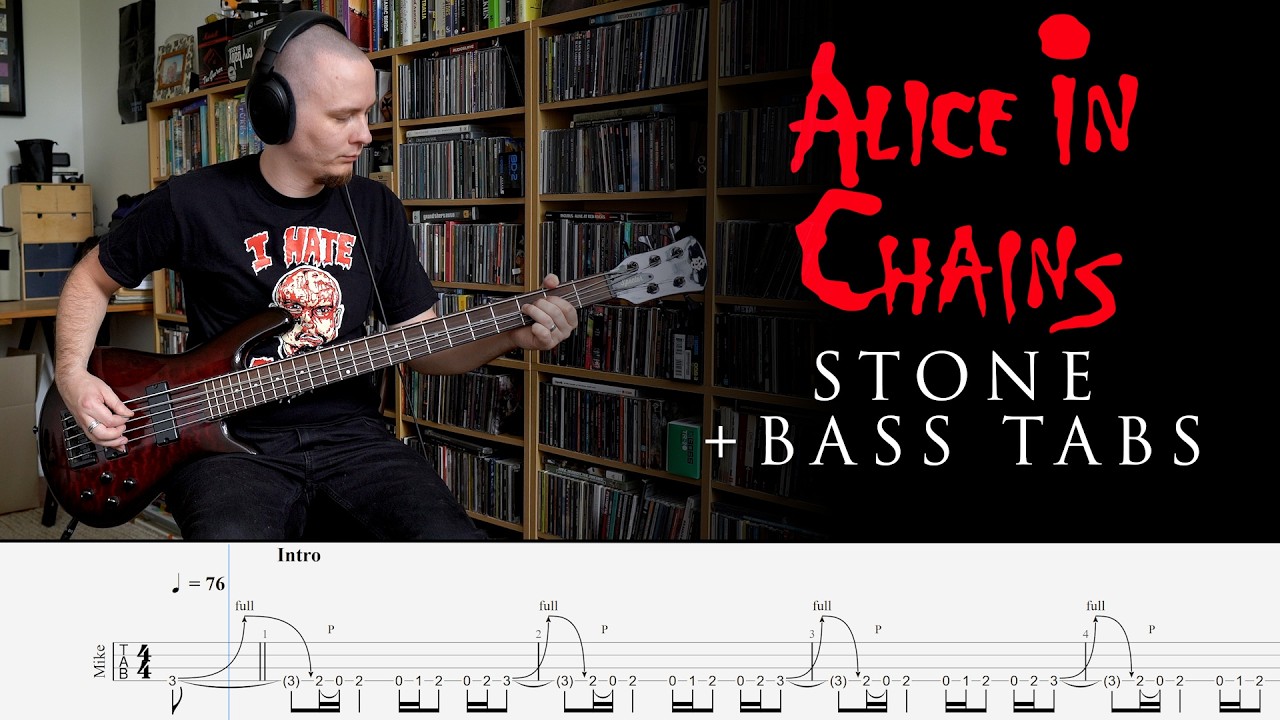 Alice in Chains - Stone - Bass Cover + tabs