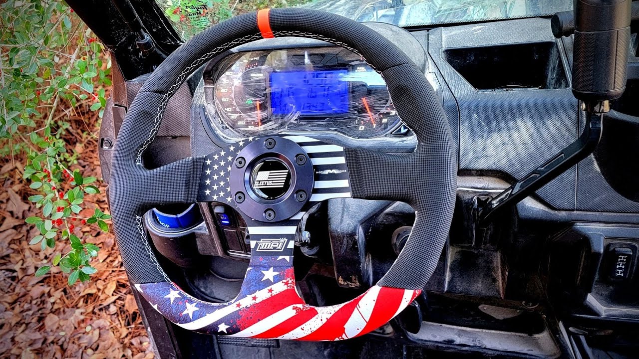 Polaris Ranger 1000 XP Steering Wheel Replacement.  Cleetus McFarland Edition!