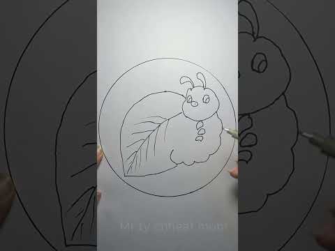 The BEST Way to Draw a Cute WORM ππππ#art #worms #shrots