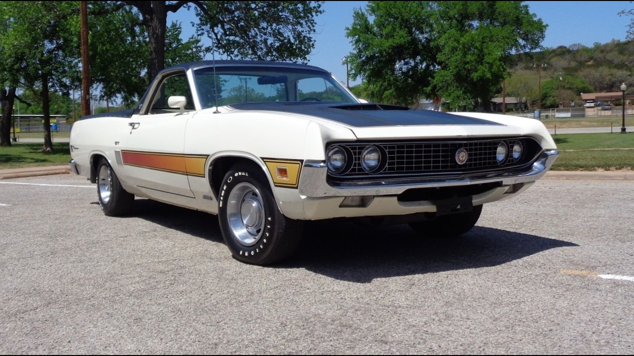 Caught Speeding ! Survivor 1970 Ford Ranchero GT 429 in White on My Car Story with Lou Costabile