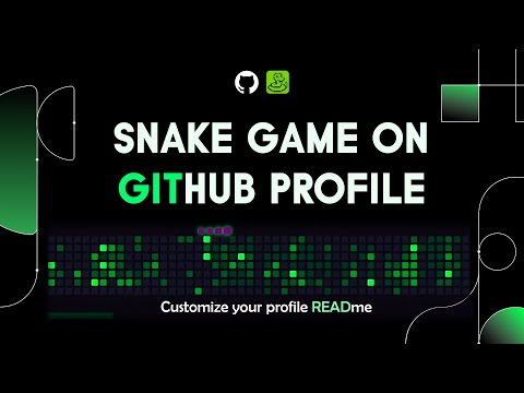 Snake Game on GitHub Profile | Create A Snake Eating GitHub Contributions