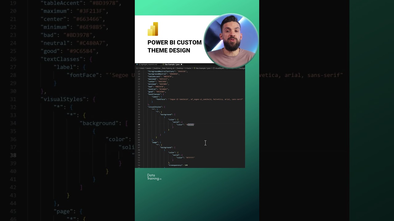 Power BI: Elevate Your Design with Custom Themes for UX/UI Ma...