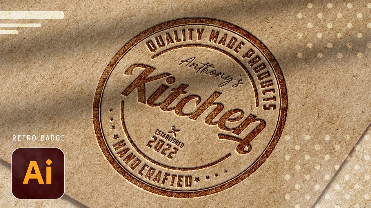 Vintage Badge Logo Design Tutorial | Adobe Illustrator CC