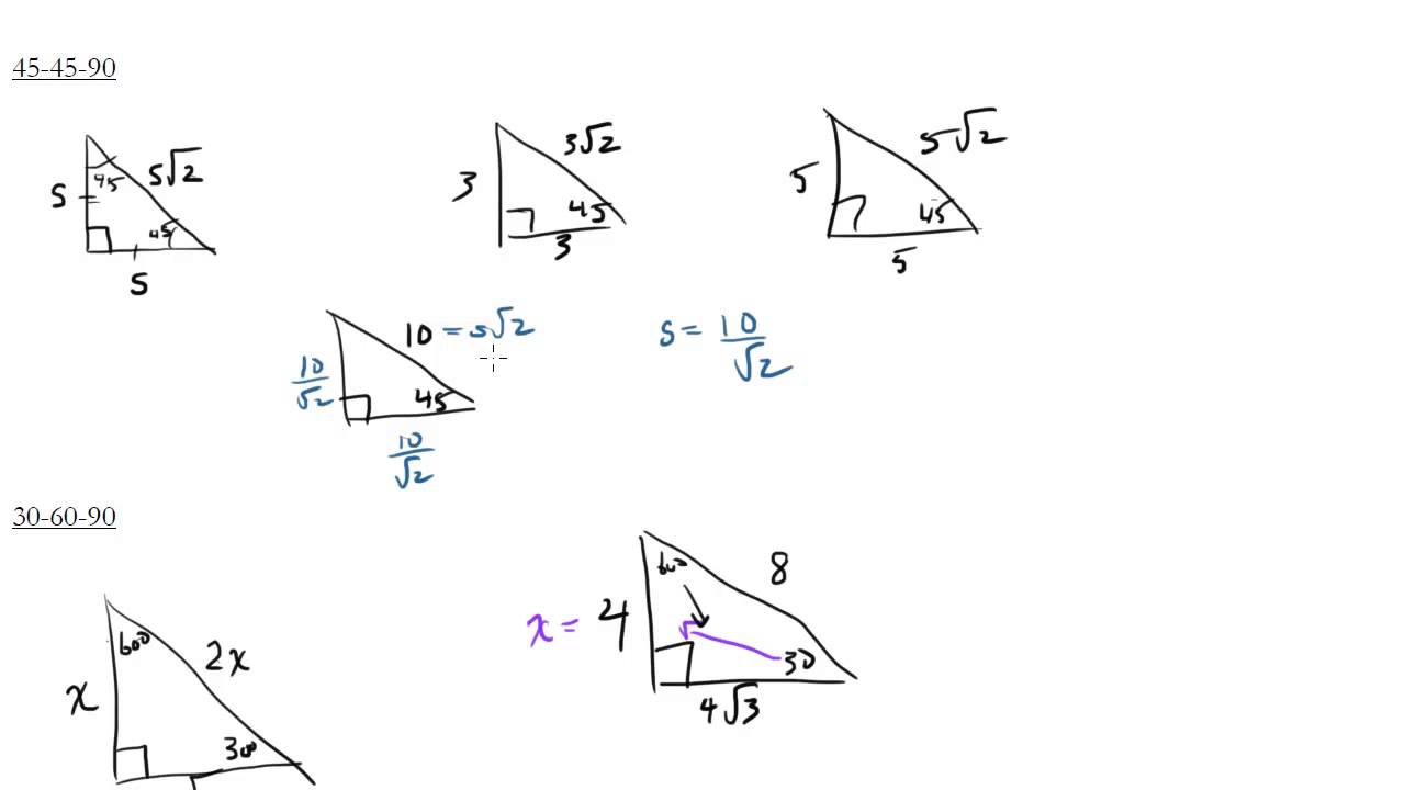 #34 - Special Triangles, SAT Math Bootcamp