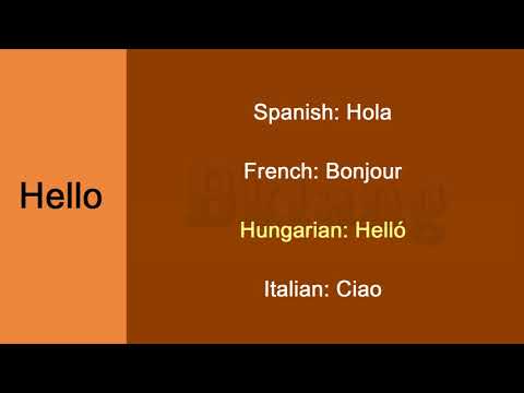 How to say HELLO in many different languages