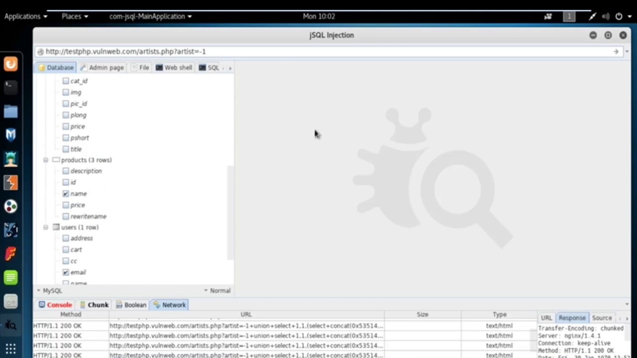 #5 Part Website Database hacking using jsql tool