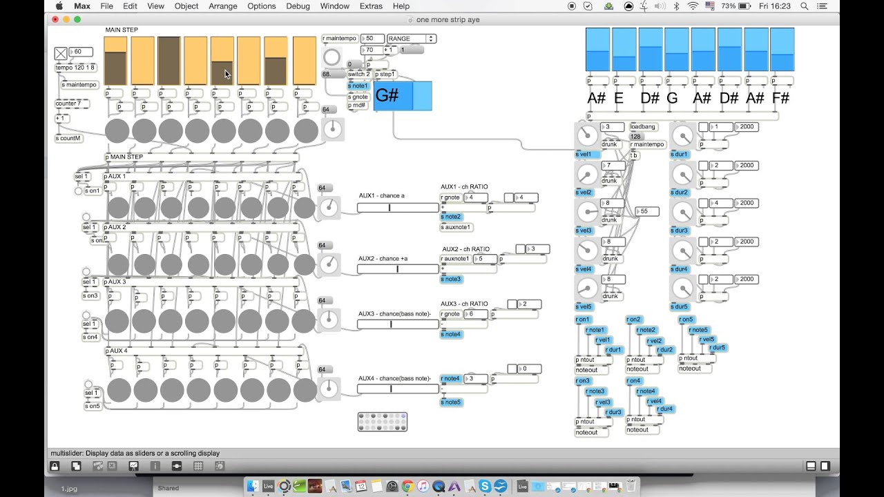 Generative Sequences - MAX/MSP