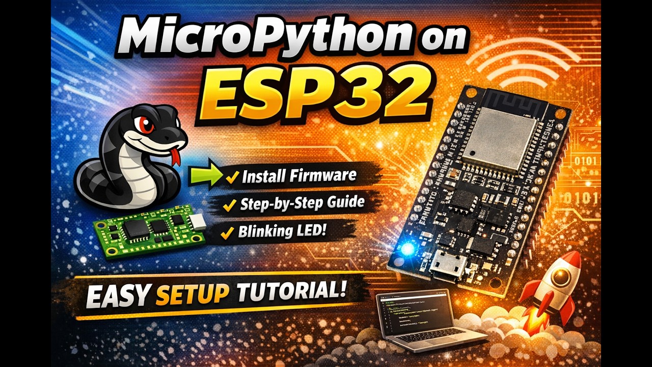 Getting Started with ESP32 & MicroPython | Step-by-Step Tutorial