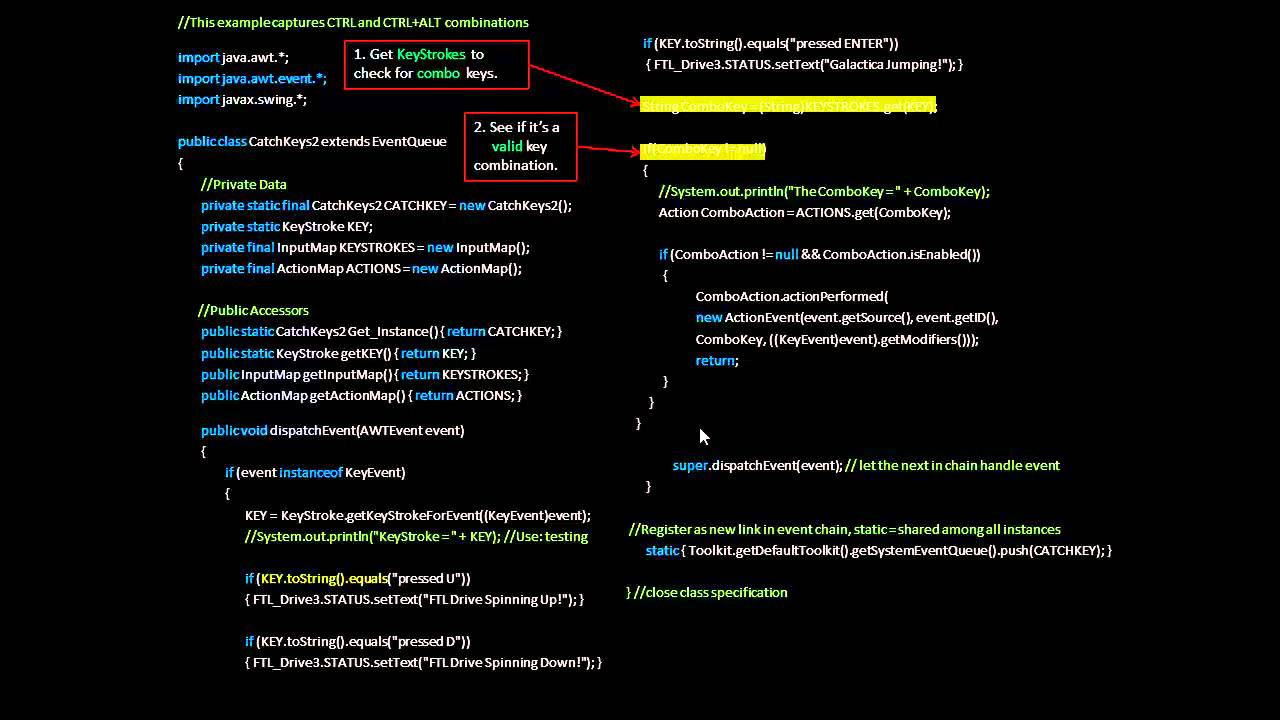 Java - Implementing Interfaces and Event Handlers