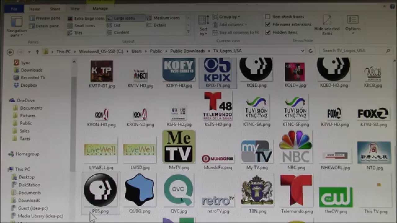 Kodi Live TV Channel Icons