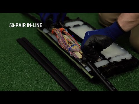 BLACK-JACK™ 50-Pair In-Line Closure – Installation Overview