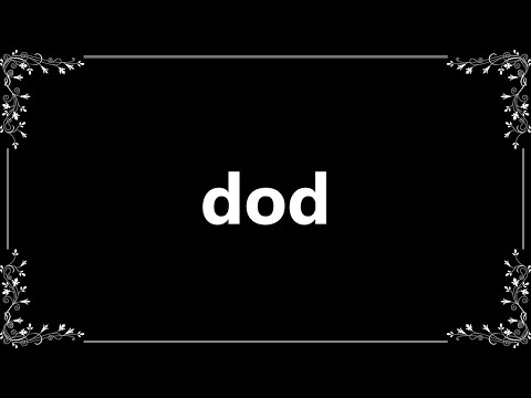 Dod - Definition and How To Pronounce
