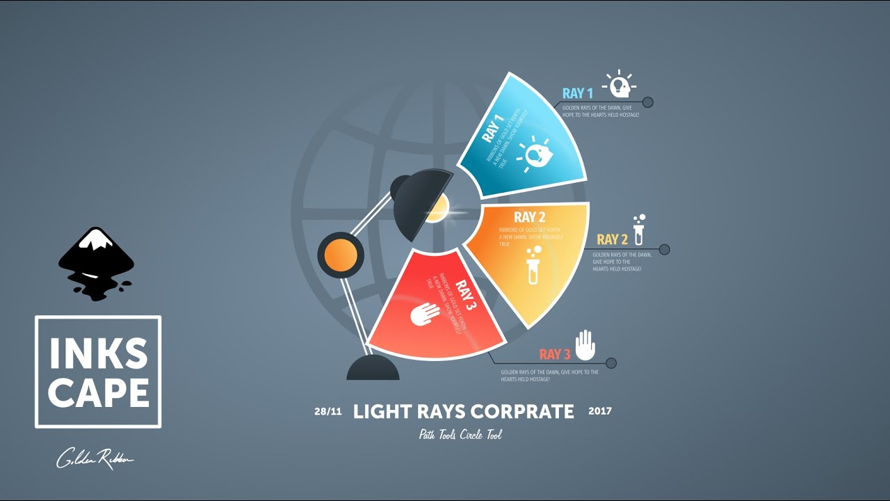 Inkscape Tutorial | Coroporate Infographic Light Rays