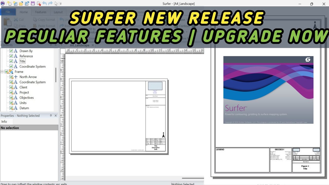 Golden Software Surfer New Feature Highlights || Install or Upgrade now to v28/30.1