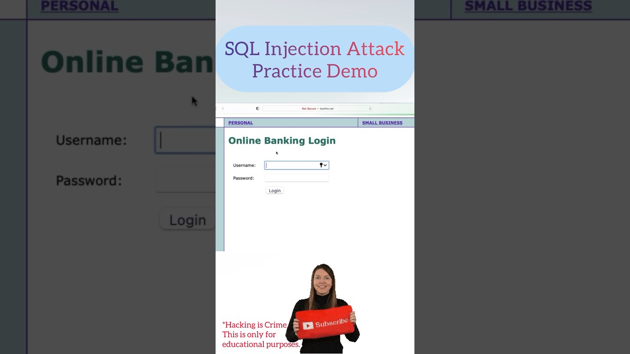 Practical Demo of SQL Injection #viral #cybersecurity
