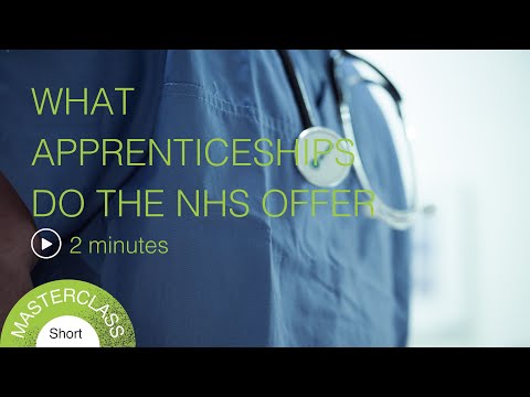 What apprenticeships do the NHS offer?