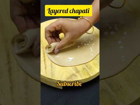 layered chapati #shortsfeed #shorts