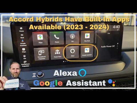 Honda Accord Hybrids have built-in apps Amazon Alexa and Google Assistant for 2023 - 2024
