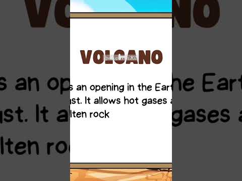 What is #volcano ? #shorts #definition