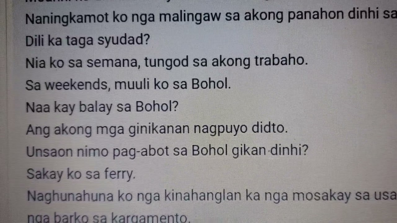 Learn Bisaya Cebuano #176: I can ride with you; Makasakay ko nimo.