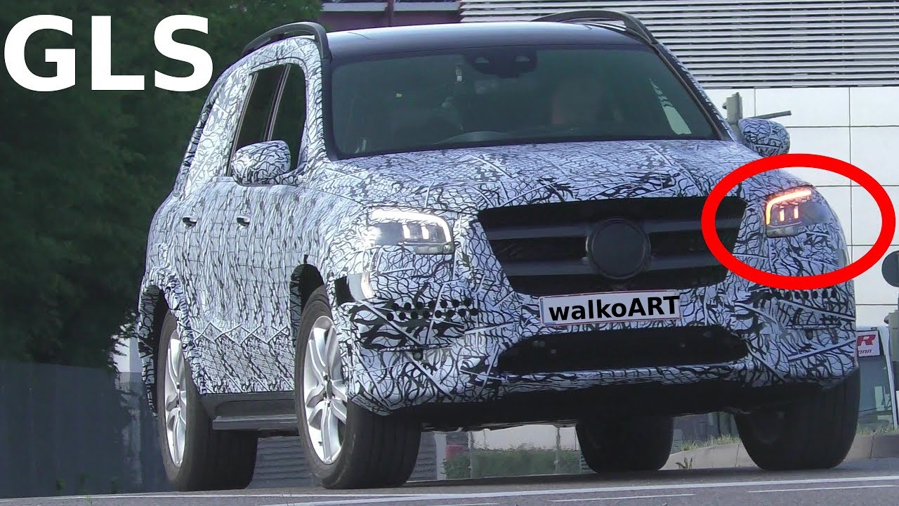2019 Mercedes-Benz GLS Shows New LED Headlight Design - autoevolution