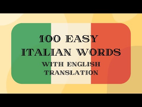100 Easy Italian Words You Need to Know for Beginners | Learn Italian Fast!