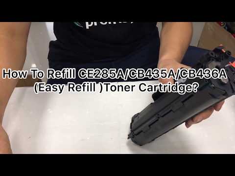 How to Refill Proffisy Compatible CE285A CB435A CB436A Easy Refill Toner Cartridge