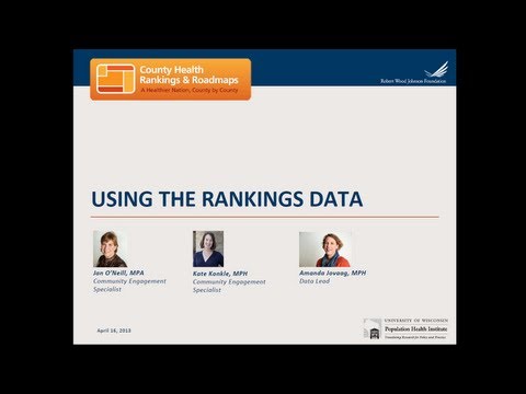 Using the Rankings Data