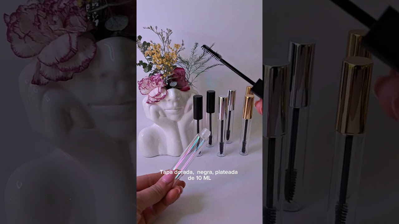 Envase de Vidrio para Pestañas y Cejas: Elegancia y Salud en Cada Detalle 🌿✨  #cosmeticasustentable