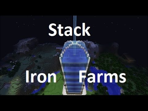 Stackable Iron farms Minecraft Project