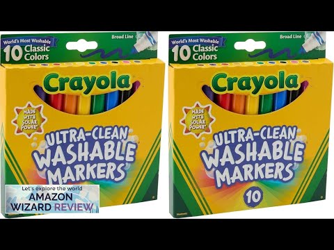 Crayola Ultraclean Broadline Classic Washable Markers (10 Count) (Pack of 2) Review