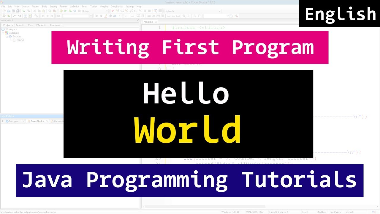 My First Java Hello World Program  | Video Tutorial