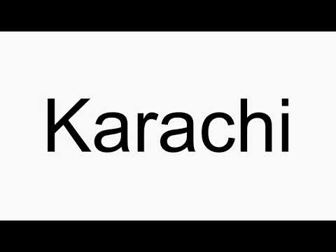 How to pronounce Karachi