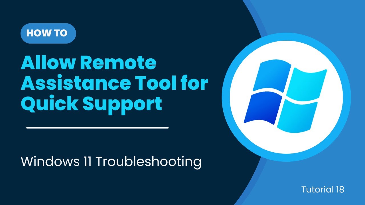 18 | How To Allow Remote Connections for Quick Support | Windows 11
