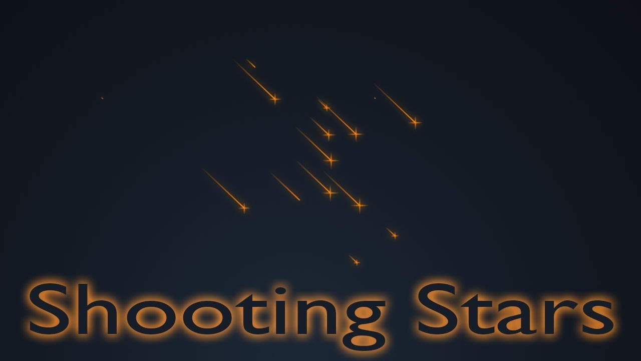Css Shooting Star | css animation effects | cool css effects 2018 | Learn css
