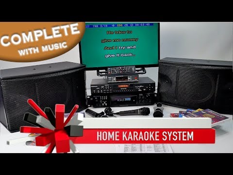 Karaoke System Complete | Professional Karaoke | Amp | Mics & 4,500 Songs Home Karaoke 800-557-SING✅