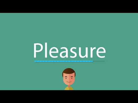 How to pronounce Pleasure