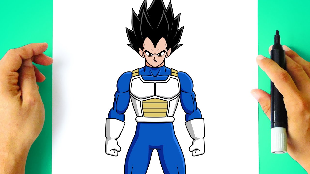 How to DRAW VEGETA Full Body - Dragon Ball