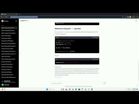 python add element to an array