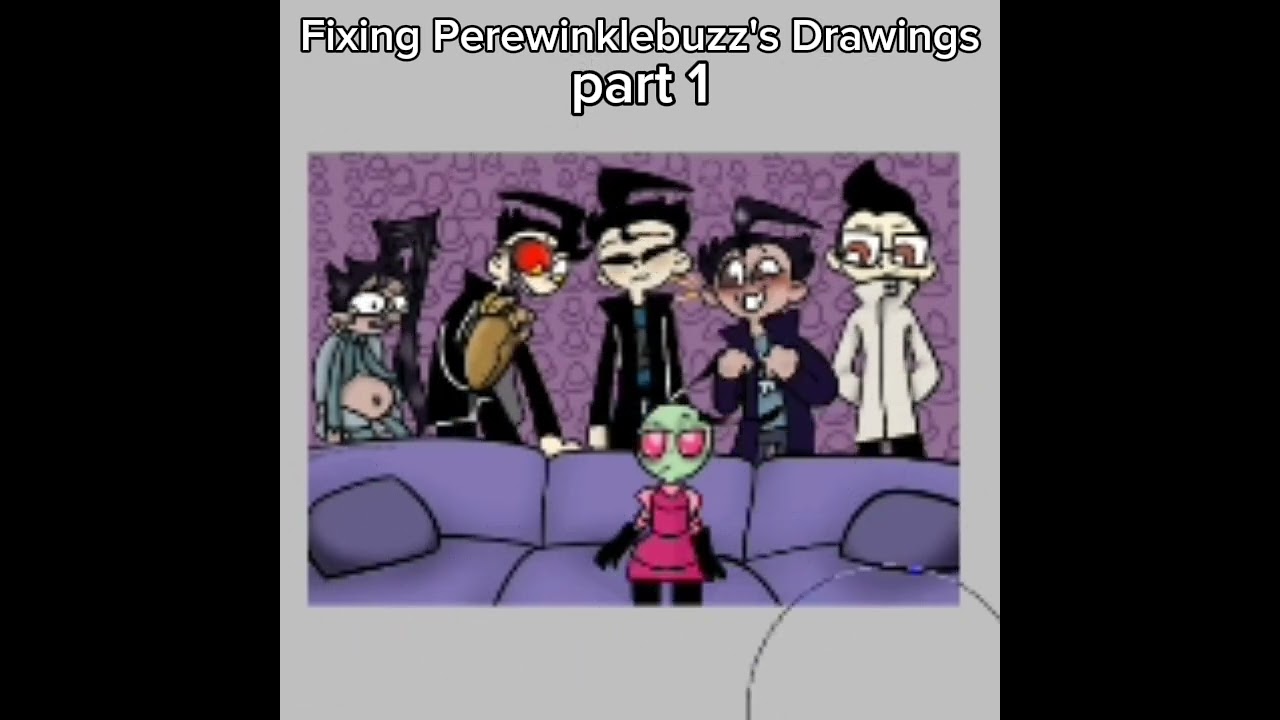 fixing perewinklebuzz's drawings (remembering that it is part 1) #fixingart #invaderzim #fix #art