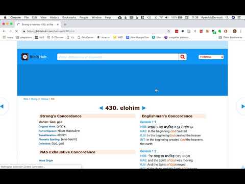 How to use an interlinear Bible translation / Strong's Concordance