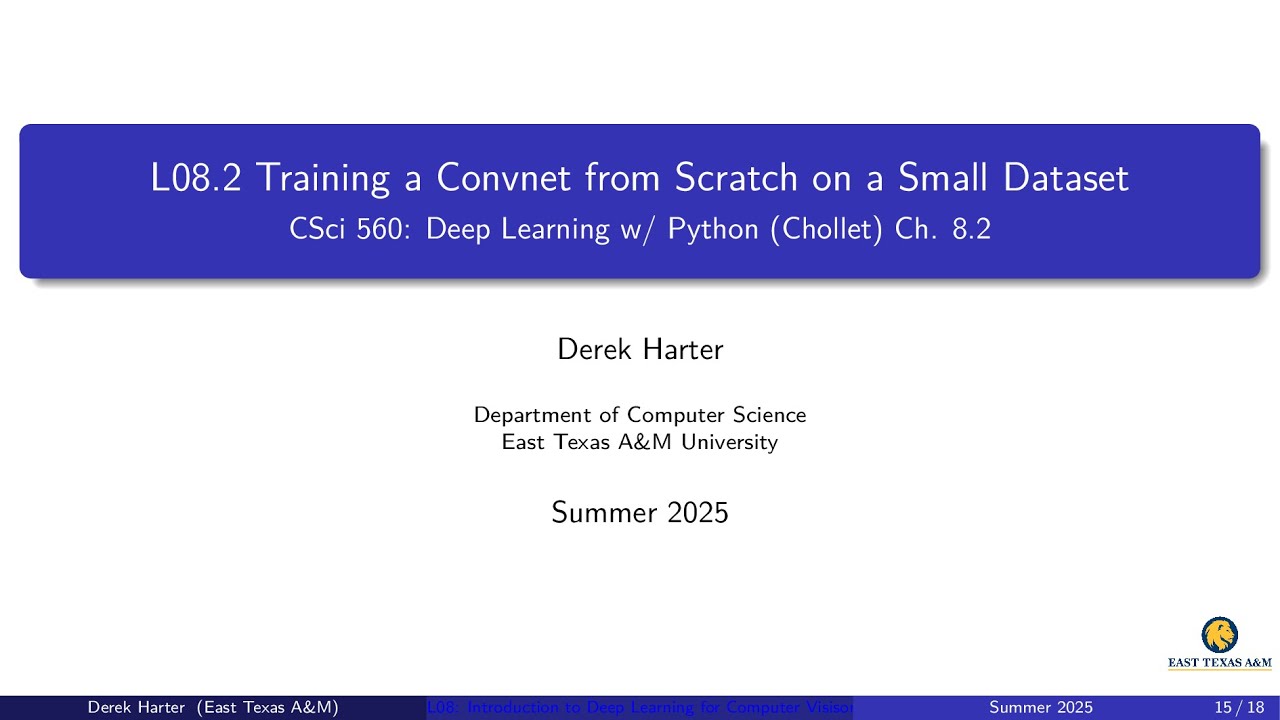 L08.2: Training a Convnet from Scratch on a Small Dataset