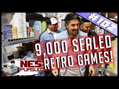 TheNesPursuit - THE LARGEST WAREHOUSE IN RETRO GAMING HISTORY - 9000 SEALED RETRO GAMES Episode 102